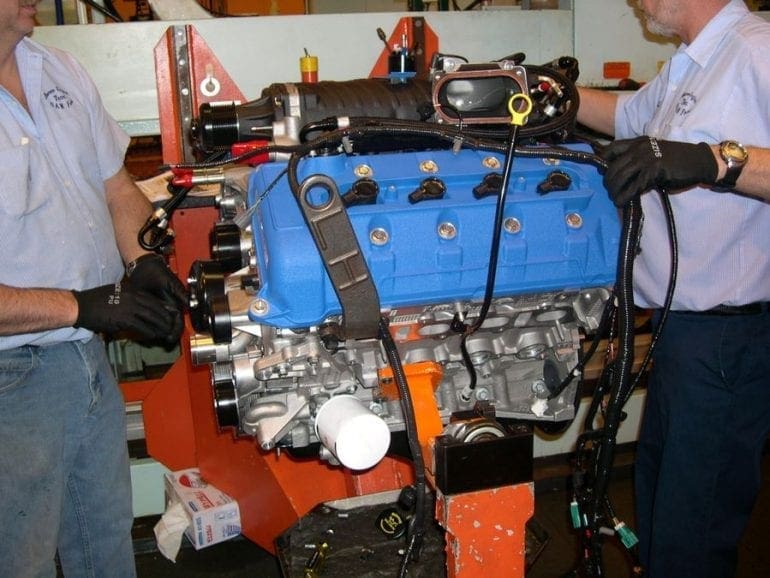 Inside Look at how the 2012 Mustang Cobra Jet Engine is built - Mustang ...