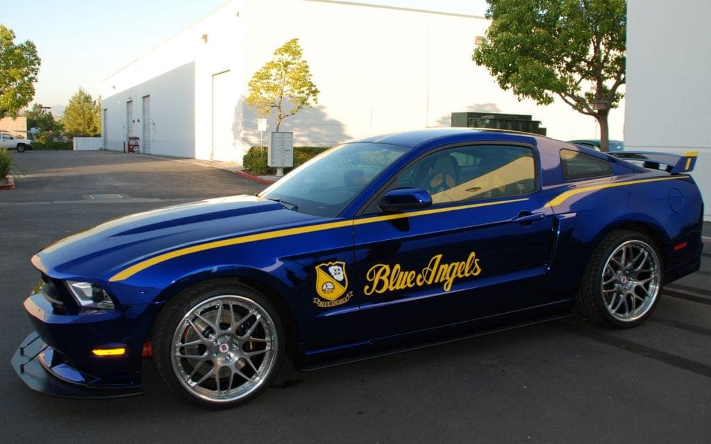 Ford 'Blue Angels' Mustang inspired by F-18 Hornet fighter jet w/Photos ...