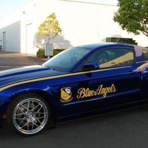 Ford 'Blue Angels' Mustang inspired by F-18 Hornet fighter jet w/Photos ...