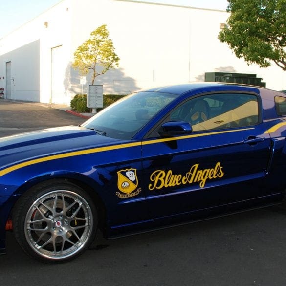 Ford 'Blue Angels' Mustang inspired by F-18 Hornet fighter jet w/Photos ...