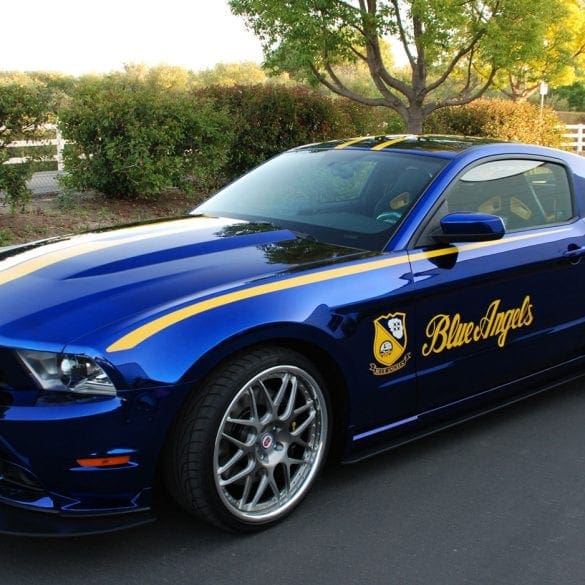 Ford 'Blue Angels' Mustang inspired by F-18 Hornet fighter jet w/Photos ...