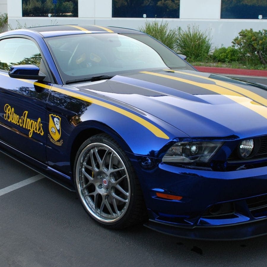 Ford 'Blue Angels' Mustang inspired by F-18 Hornet fighter jet w/Photos ...