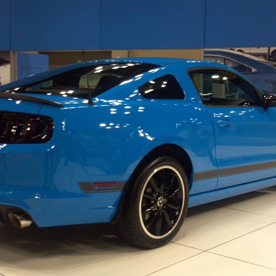 Grabber Blue 2013 Mustang Boss 302 makes appearance at Indy Auto Show ...