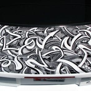 Artist creates Sharpie Marker masterpiece on 1999 Mustang GT - Mustang ...