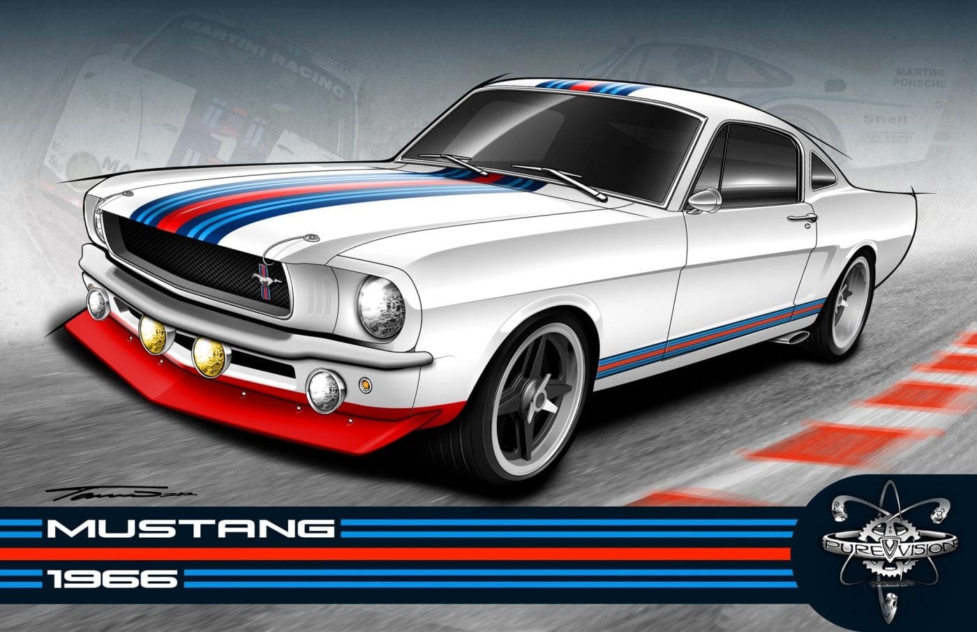 1966 Martini T-5R Mustang by Pure Vision to debut at SEMA - Mustang Specs