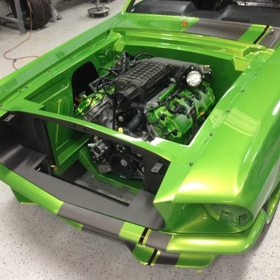 Snakeskin Viper Green 67' Fastback with Heidts Pro-G IRS is truly ...