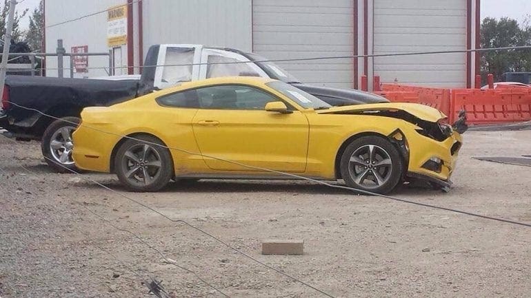 First 2015 Ford Mustang Wrecked? - Mustang Specs