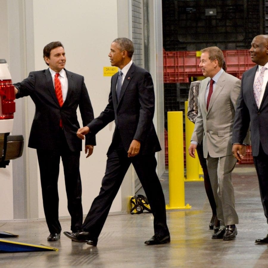 President Obama Visits Ford's Michigan Assembly Plant & 2015 Mustang ...