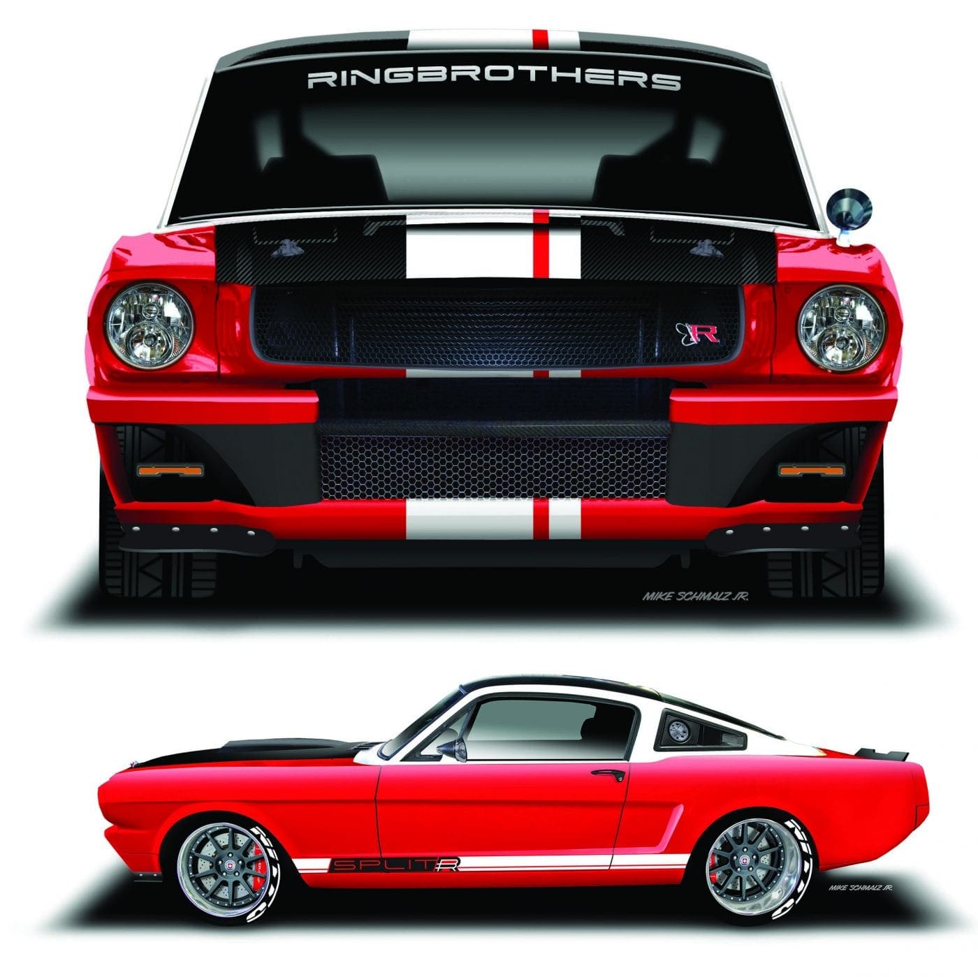 Ringbrothers to debut one-off "SPLITR" Wide-Body Mustang at SEMA ...