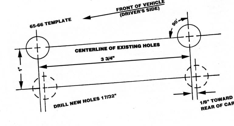 Upper A Arm Mustang Lowering Templates 1965 - 1970 - Mustang Specs