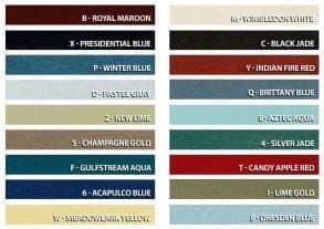 1969 Mustang Color Information