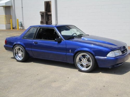 Medium Shadow Blue 1987 Ford Mustang