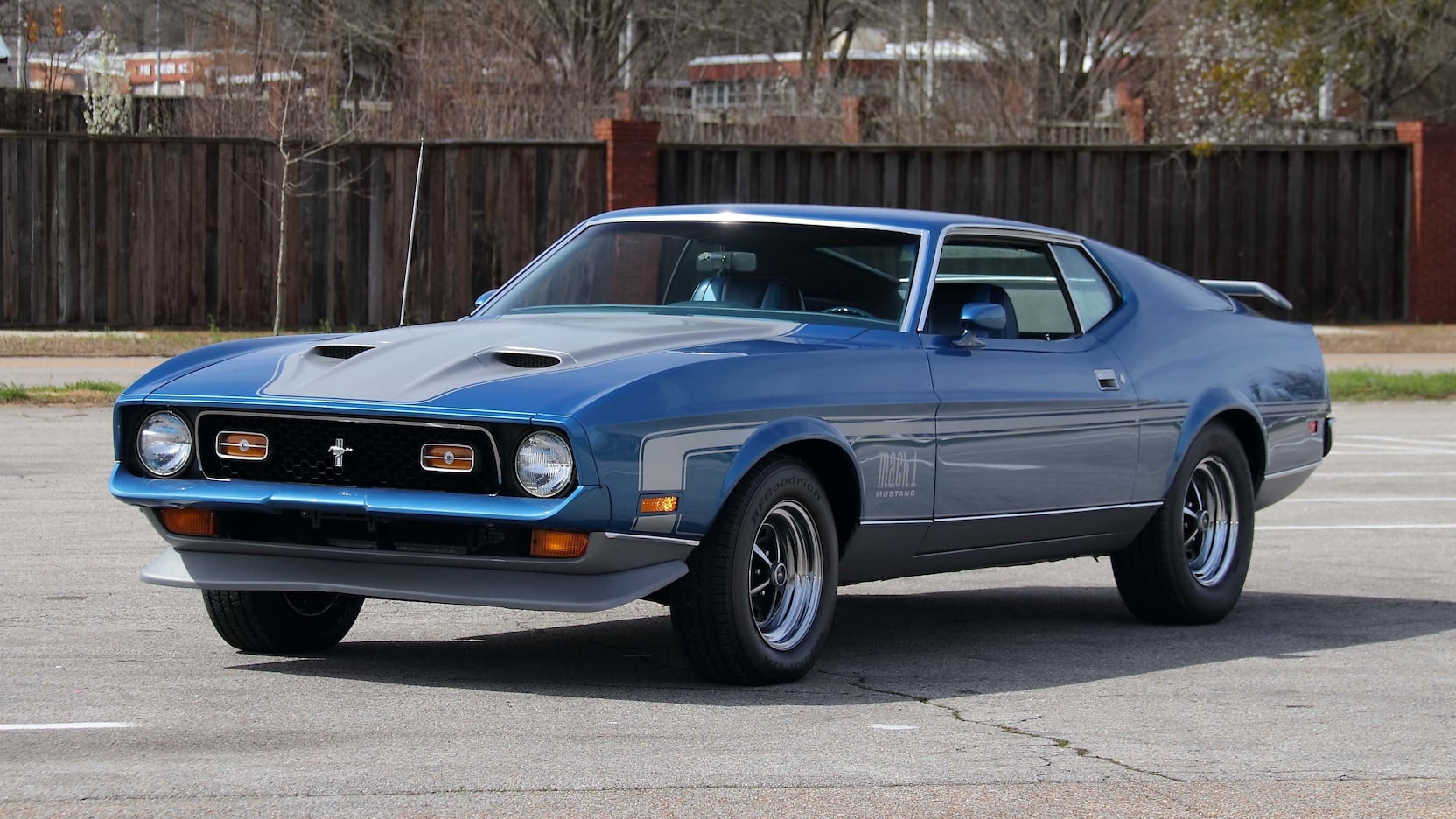 Light Blue 1972 Ford Mustang