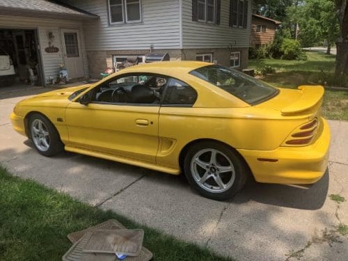 Canary Yellow 1995 Ford Mustang