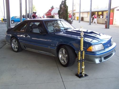 Bright Regatta Blue 1989 Ford Mustang