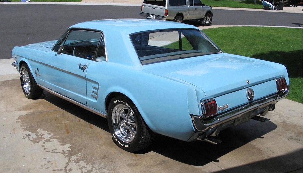 Columbine Blue 1966 Ford Mustang