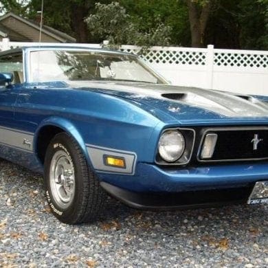 Medium Blue 1973 Ford Mustang