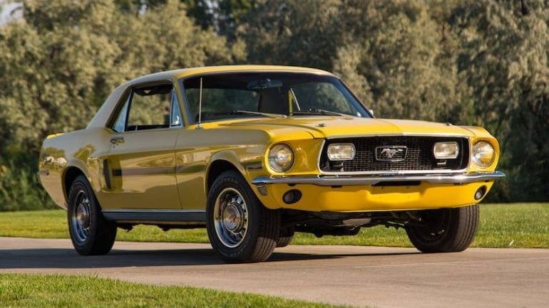 Special Yellow 1968 Ford Mustang