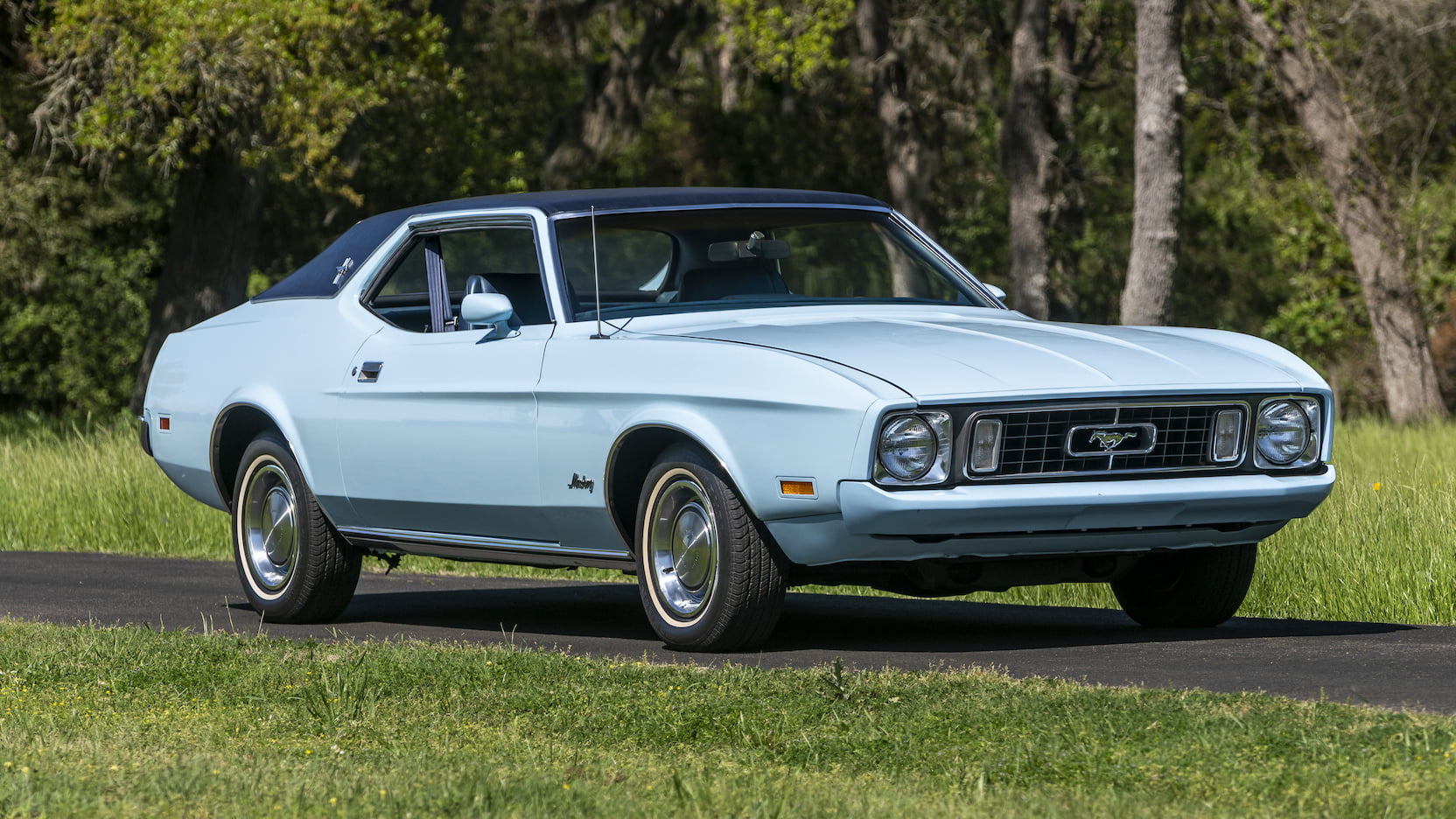 Light Blue 1973 Ford Mustang