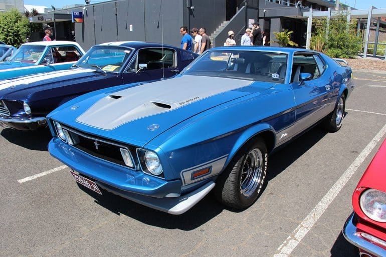 Light Blue 1973 Ford Mustang