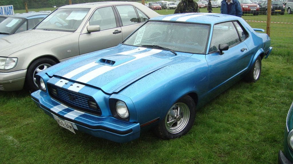 Light Blue 1974 Ford Mustang