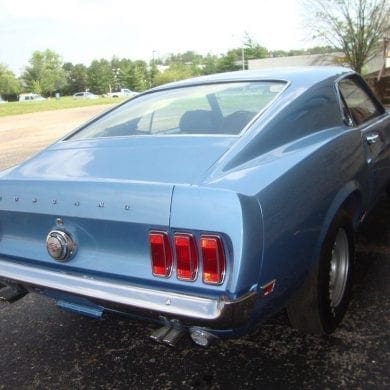 Winter Blue 1969 Ford Mustang