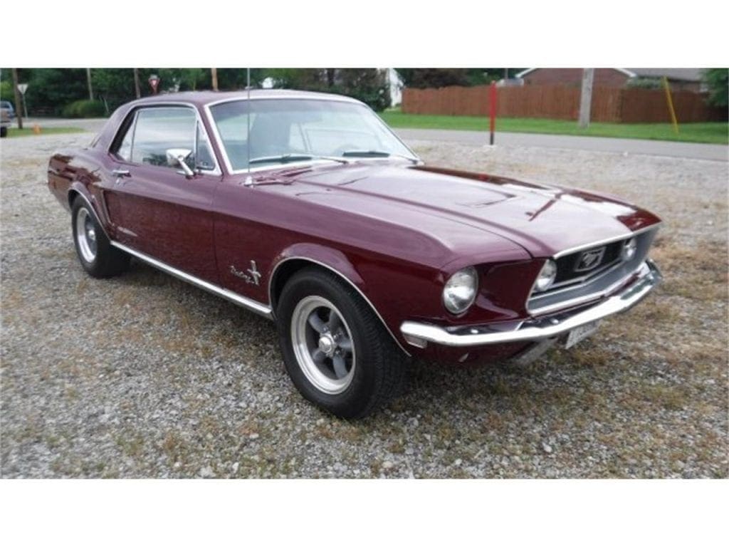 Royal Maroon 1968 Ford Mustang