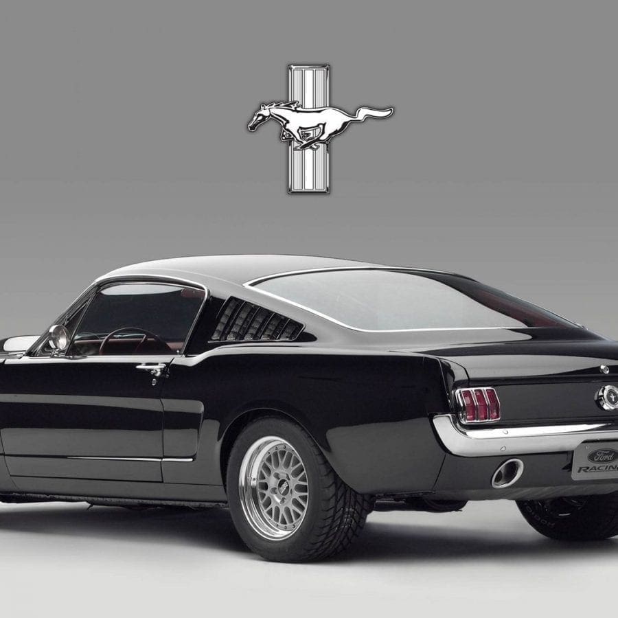Black 1975 Ford Mustang