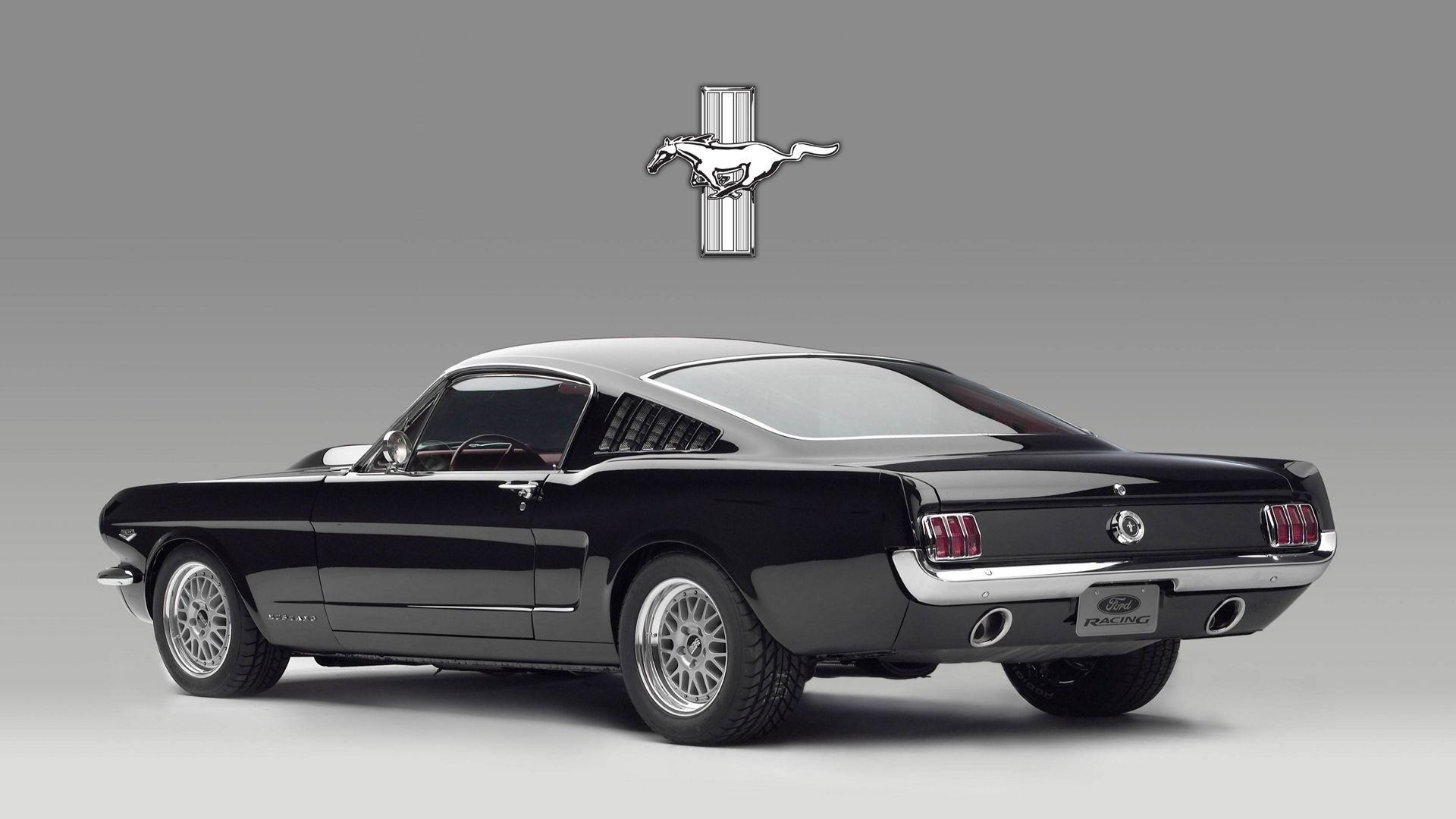 Black 1975 Ford Mustang