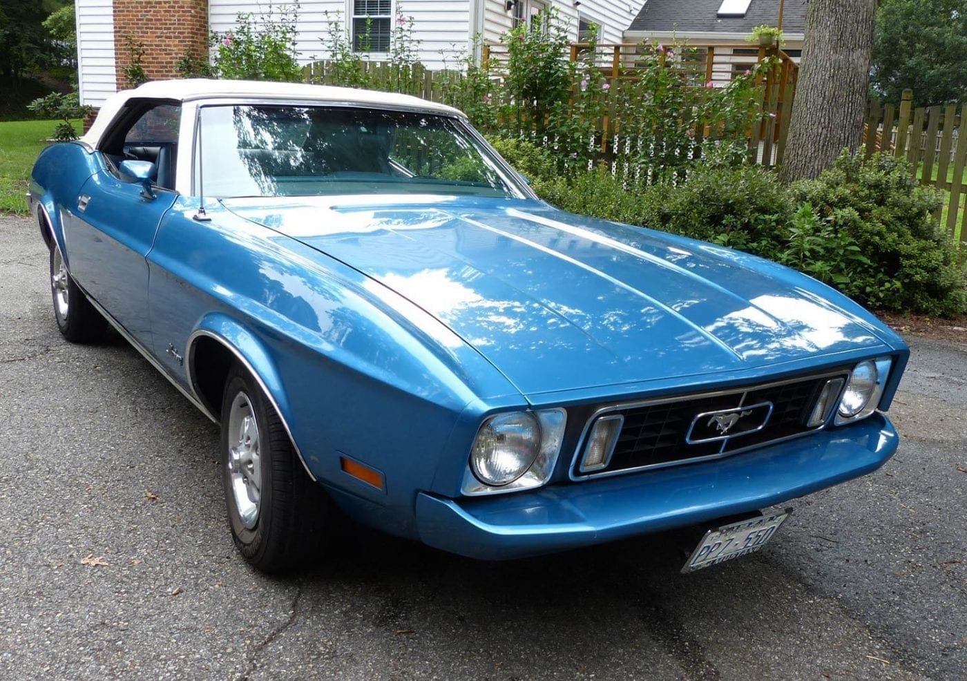 Blue Glow 1973 Ford Mustang