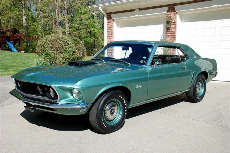 Silver Jade 1969 Ford Mustang