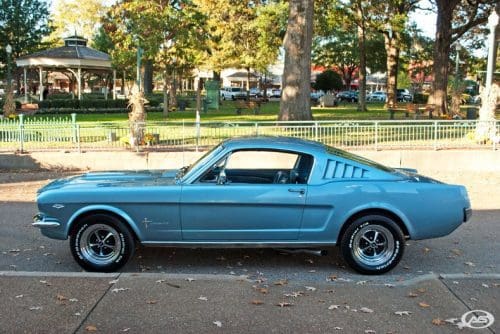 Silver Blue 1965 Ford Mustang