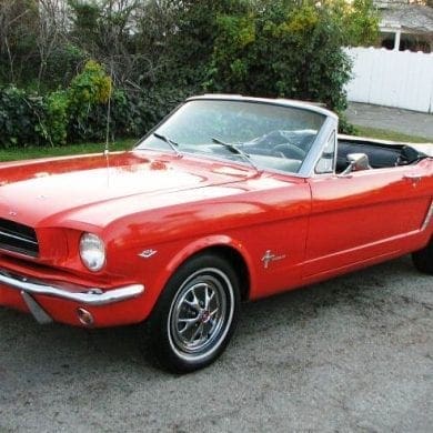 Poppy Red 1965 Ford Mustang