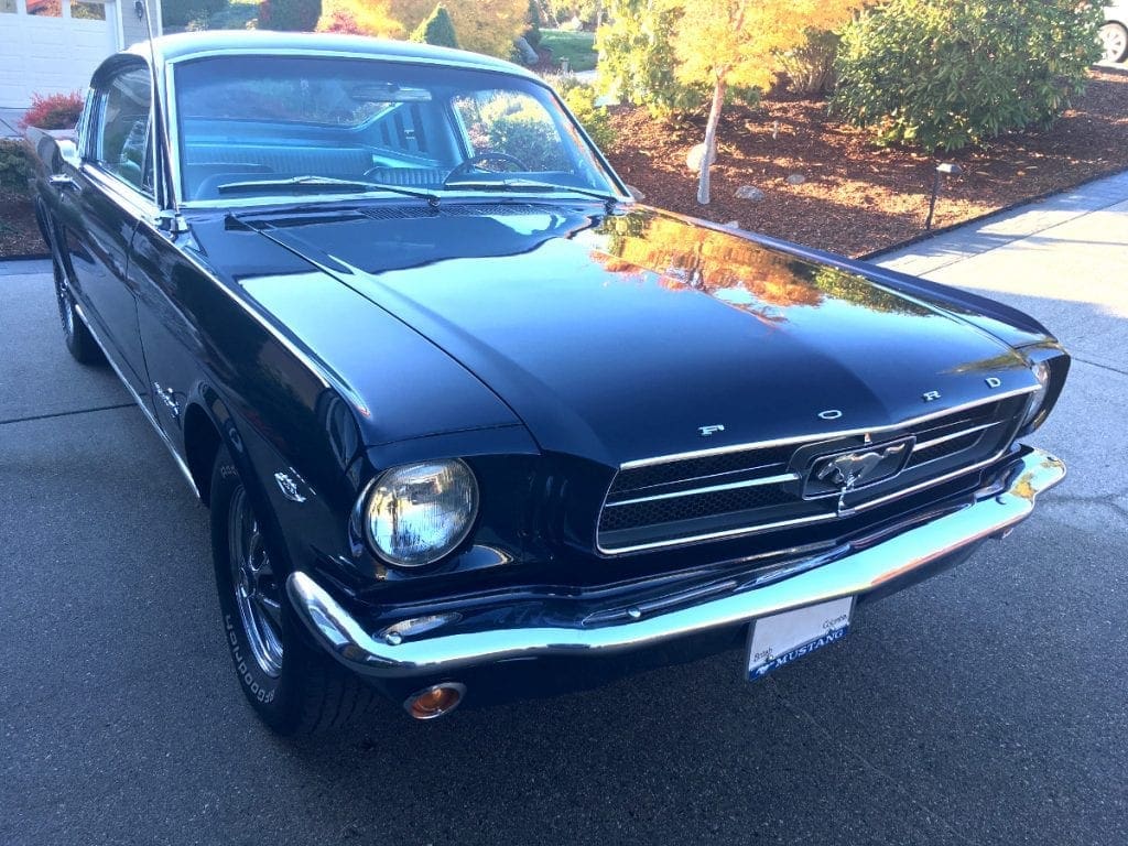 Caspian Blue 1965 Ford Mustang
