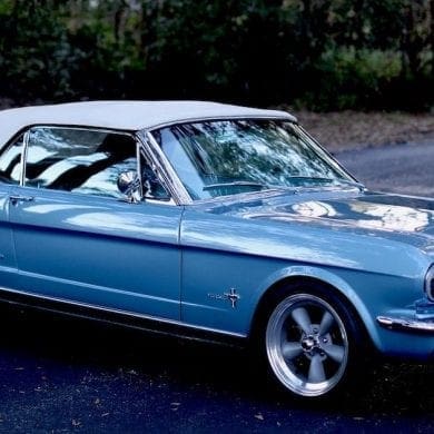 Silver Blue 1966 Ford Mustang