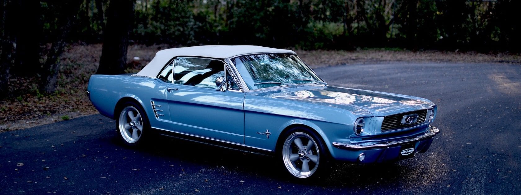 Silver Blue 1966 Ford Mustang