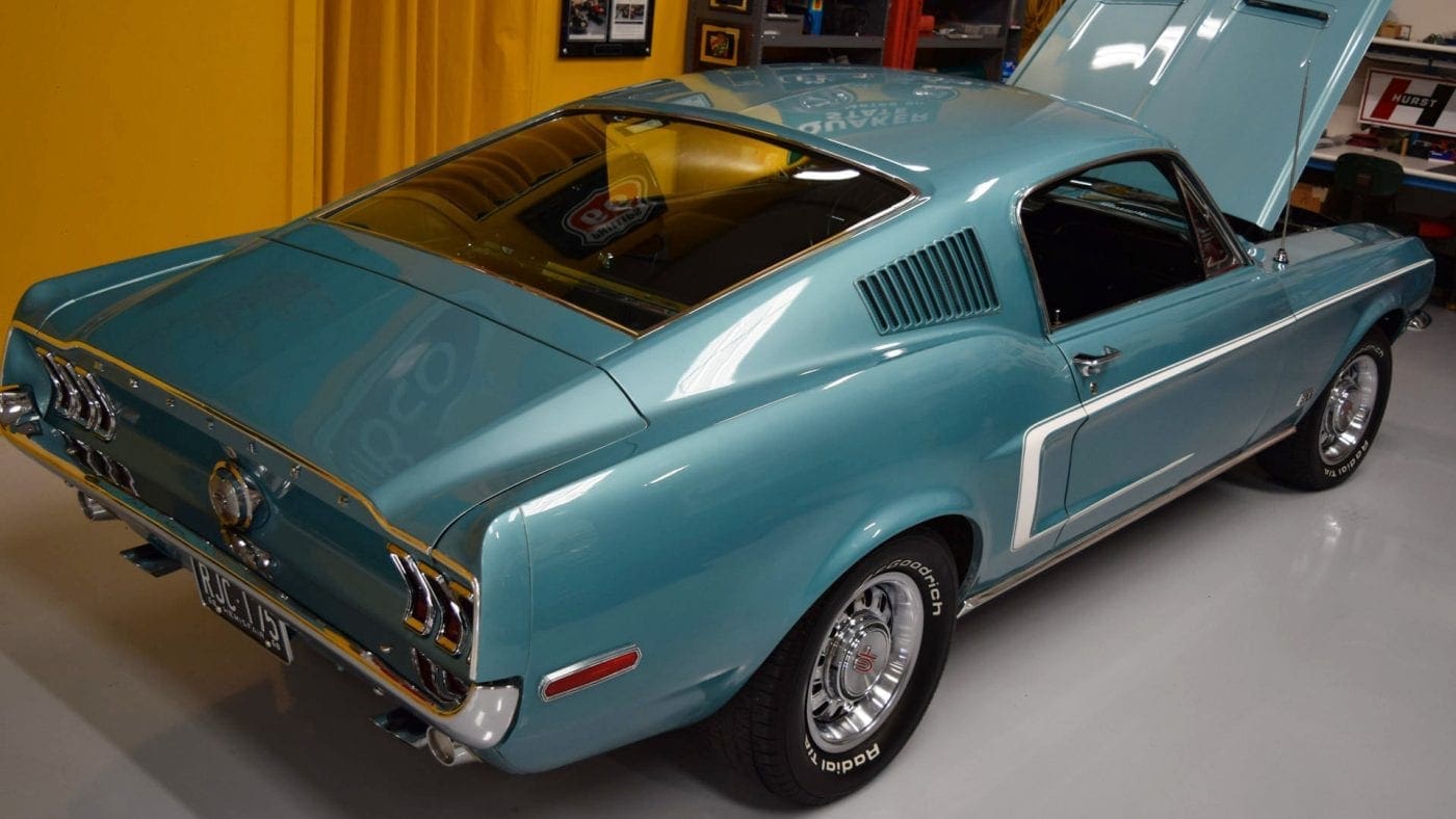 Tahoe Turquoise 1968 Ford Mustang