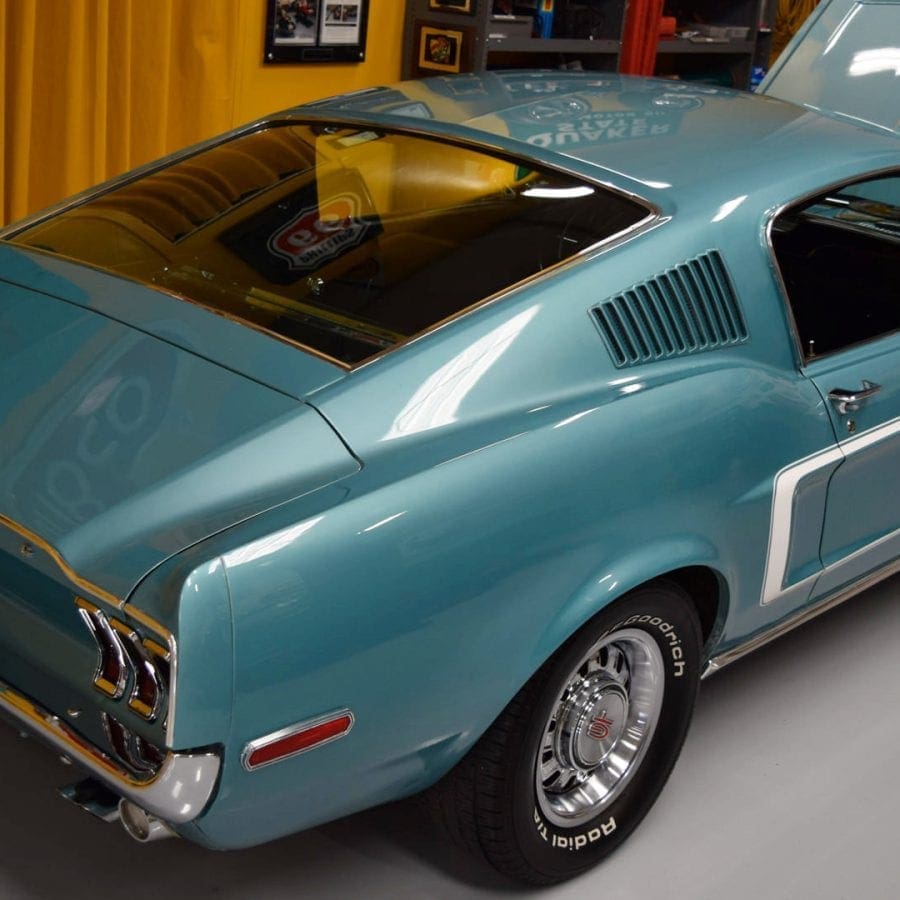 Tahoe Turquoise 1968 Ford Mustang