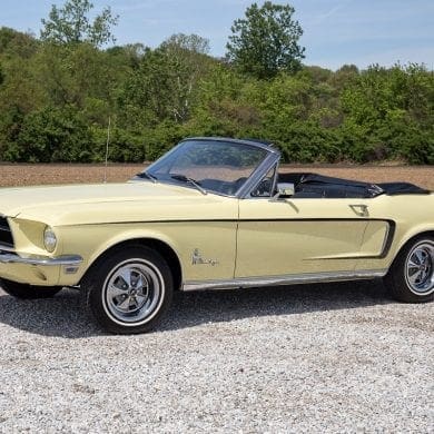 Meadowlark Yellow 1968 Ford Mustang