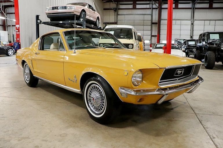 Corporate Yellow 1968 Ford Mustang