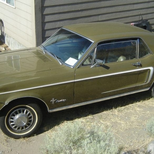 Olive Green 1969 Ford Mustang