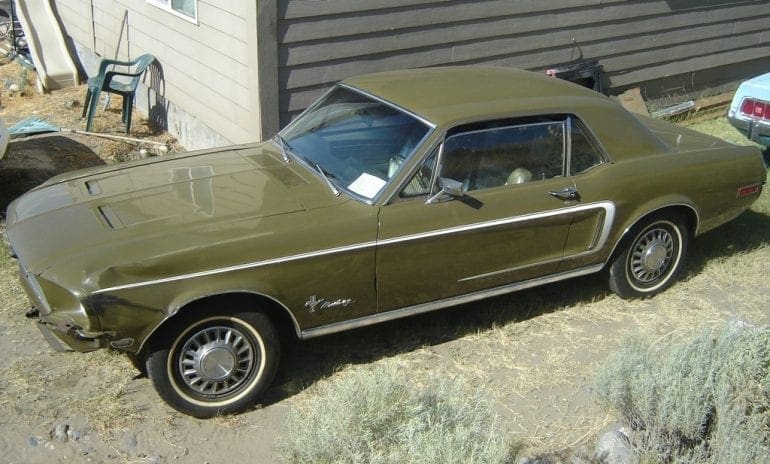 Olive Green 1969 Ford Mustang