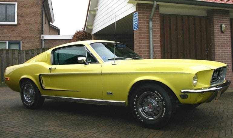 Special Yellow 1968 Ford Mustang