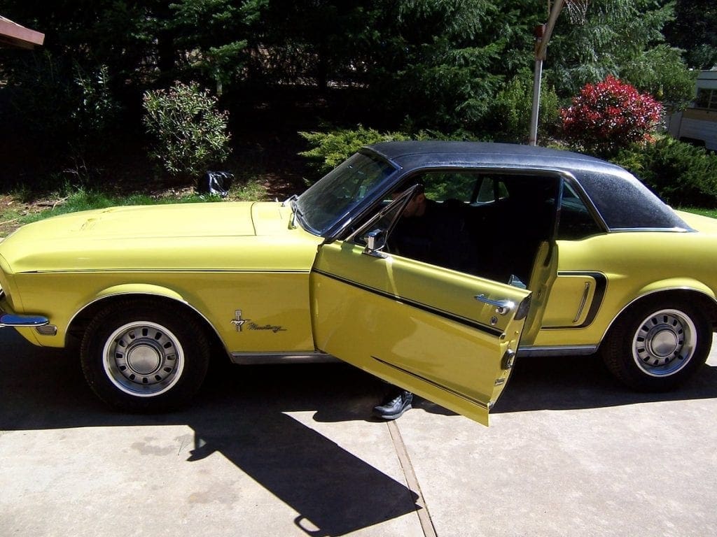 Dandelion Yellow 1968 Ford Mustang