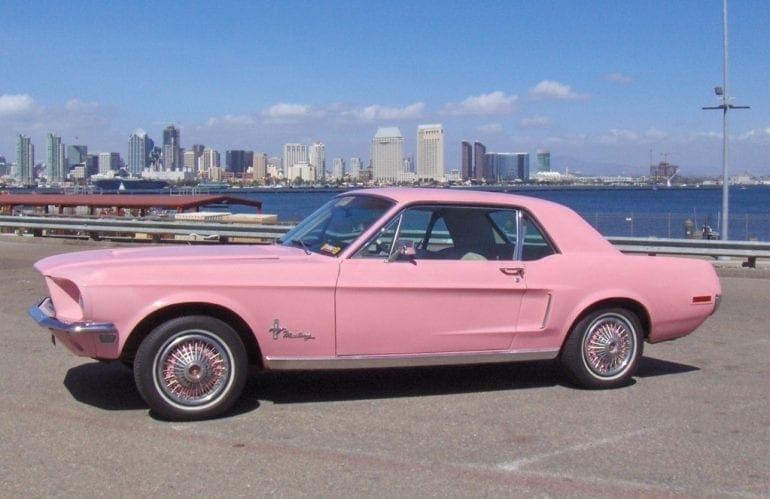 Hot Pink 1969 Ford Mustang