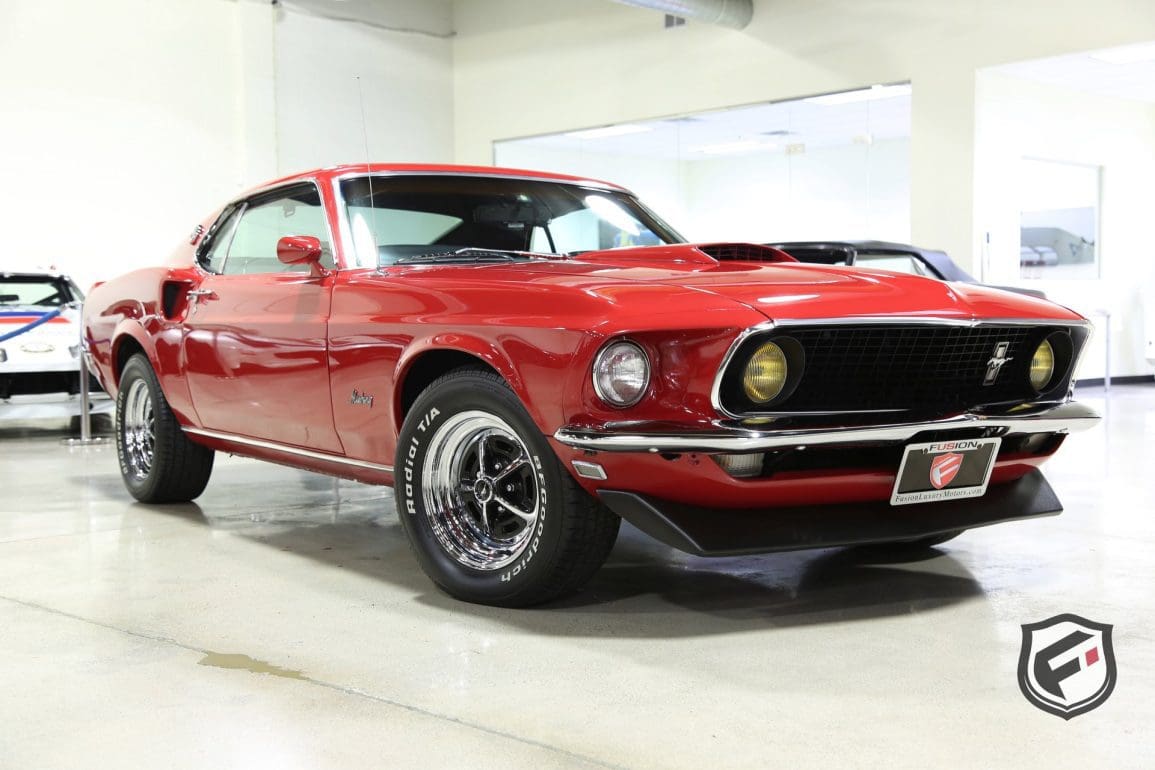 Flower Power Red 1969 Ford Mustang