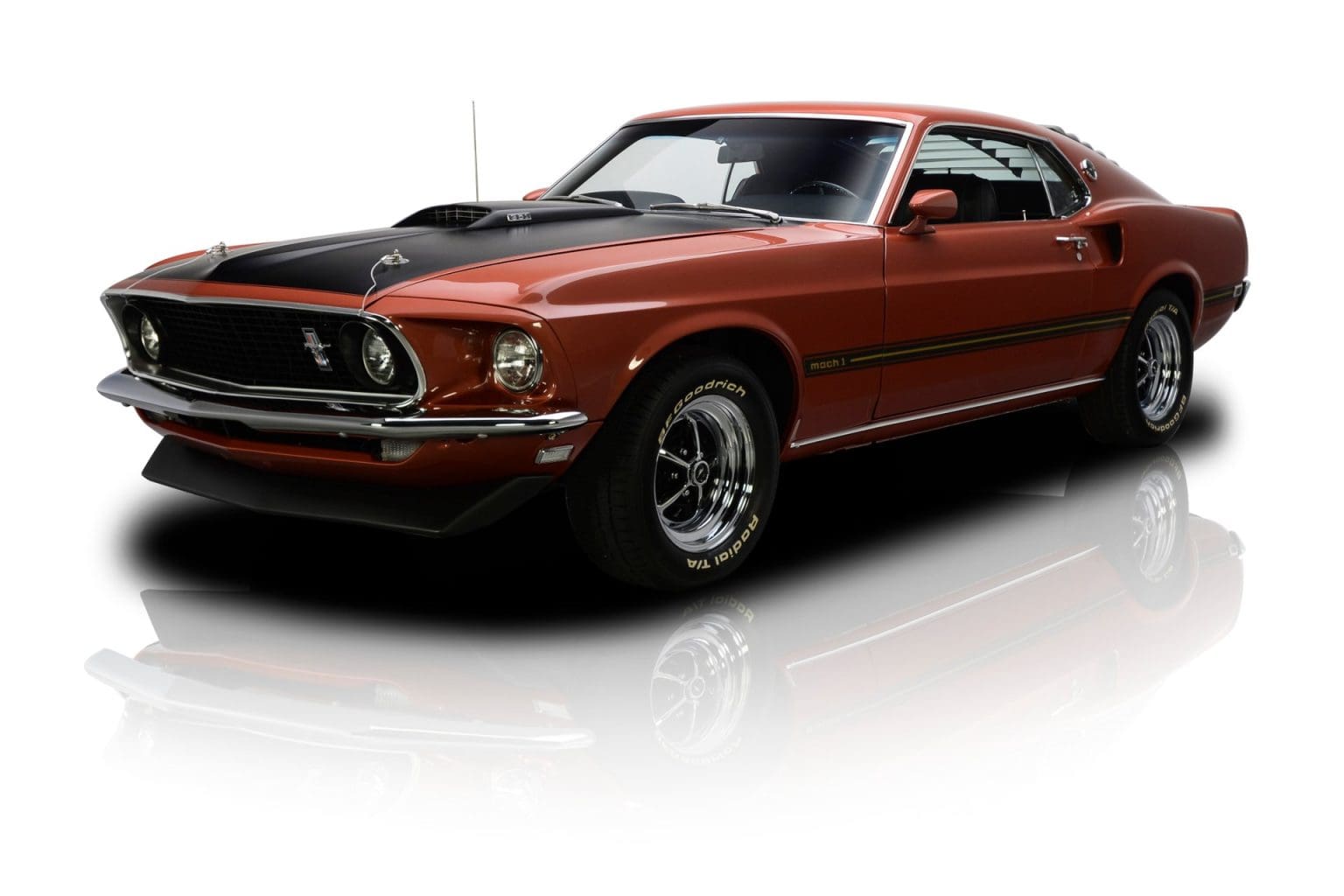 Indian Fire Red 1969 Ford Mustang