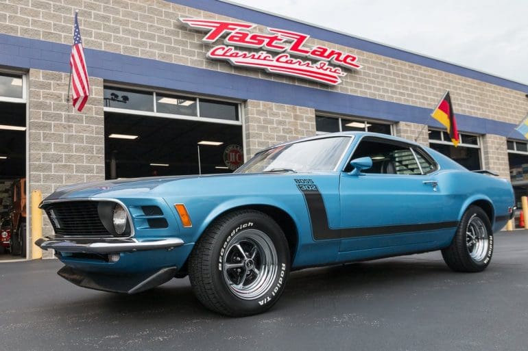 Medium Blue 1970 Ford Mustang