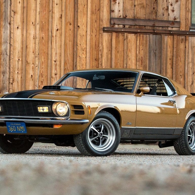 Bright Gold 1970 Ford Mustang