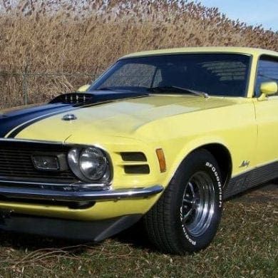Competition Yellow 1970 Ford Mustang